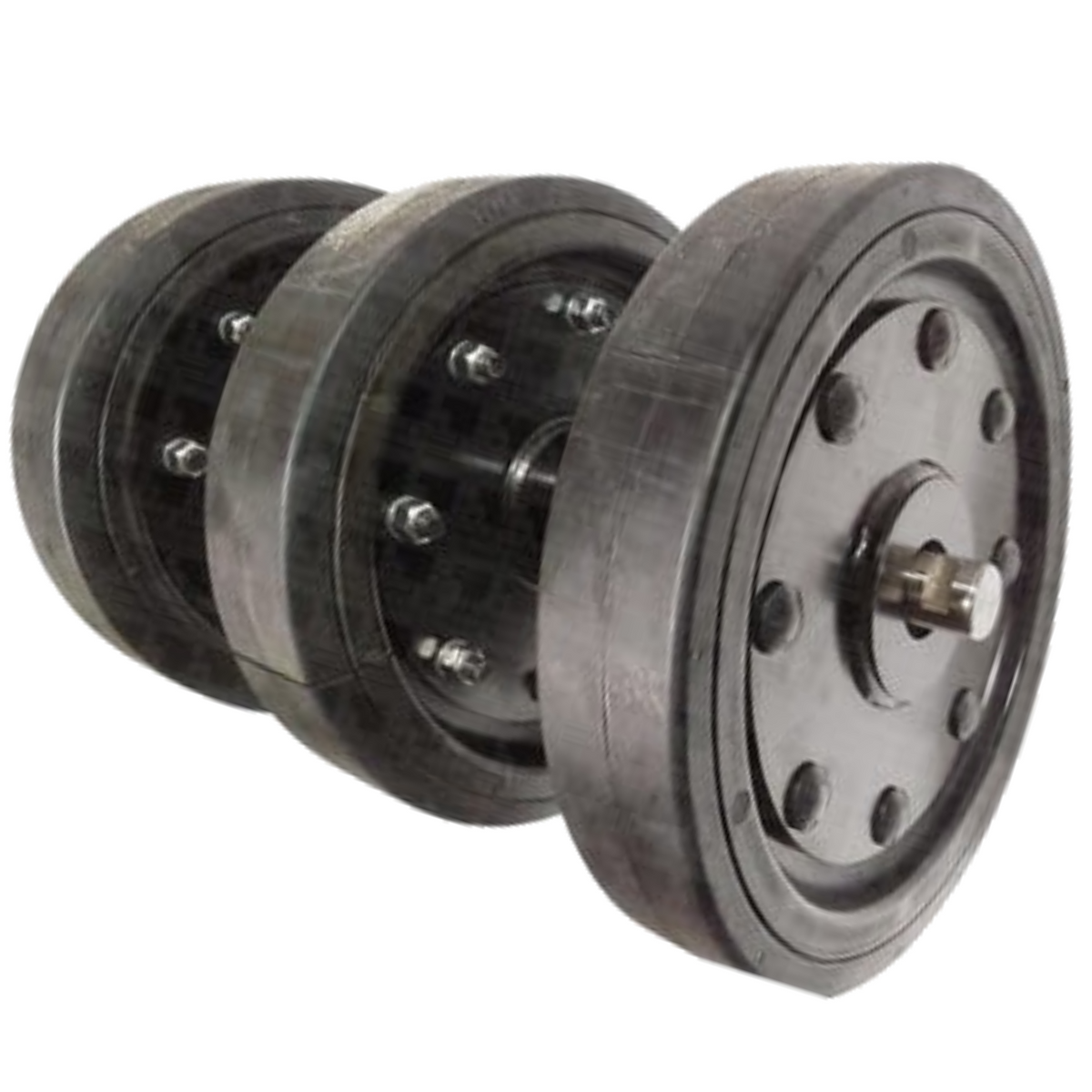 14" Idler Group with DuroForce Rubber Wheels Fits CAT 287 287B – Rubber ...