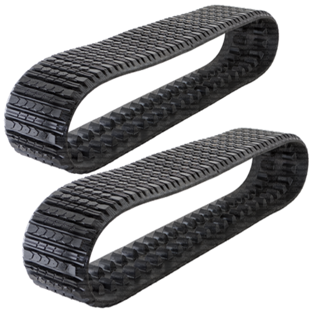 2 Rubber Tracks Fits CAT 287 287B 18X4X51 18" Wide Straight Bar Tread ...