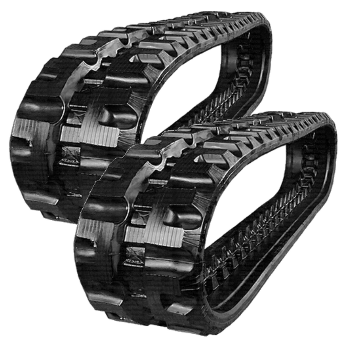 2 Rubber Tracks Fits Kubota SVL75 SVL75-3 320X86X52 C-Lug Tread 13" Wi ...