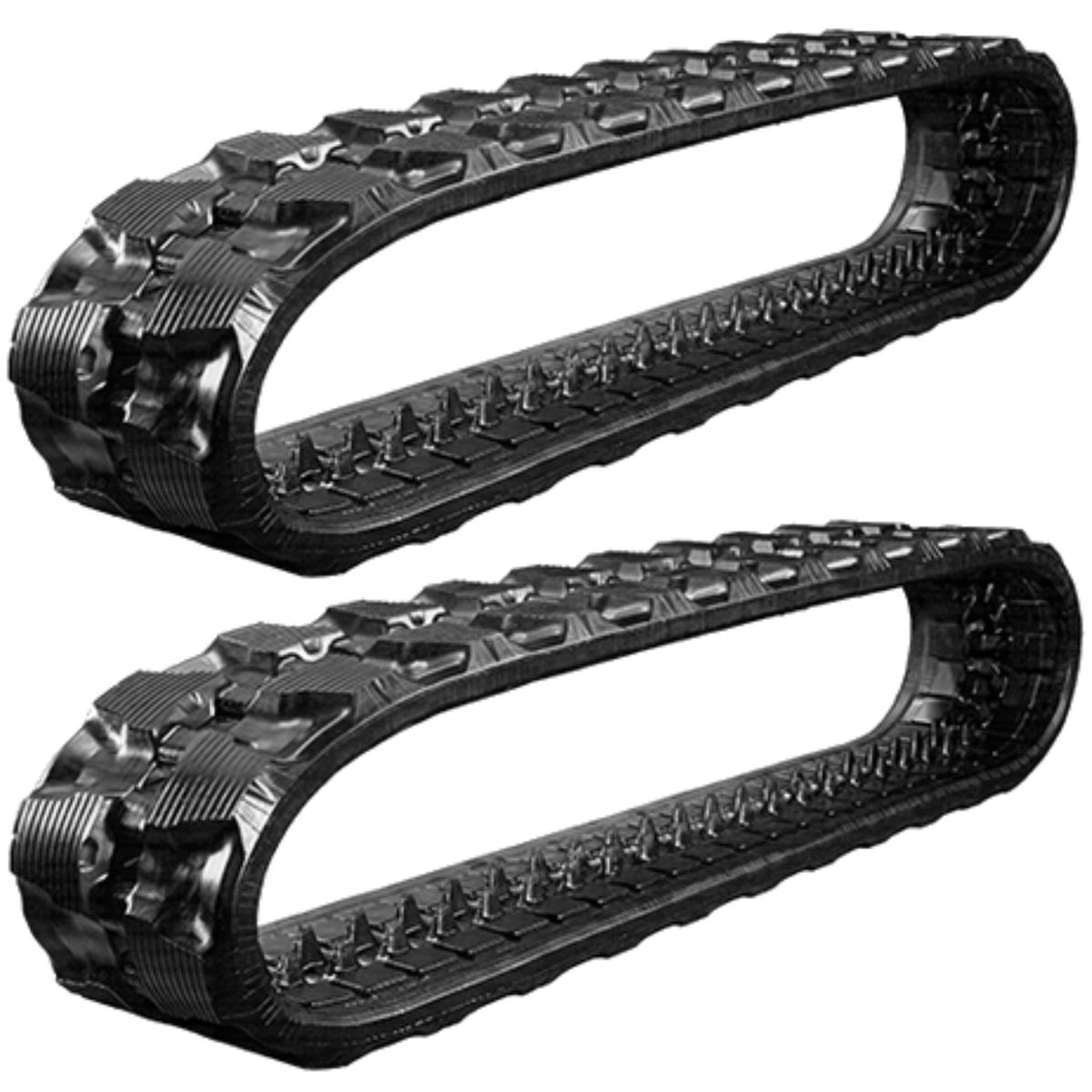 2 Rubber Tracks Fits Gehl CTL65 400X86X52 16" Wide Block Tread – Rubber ...