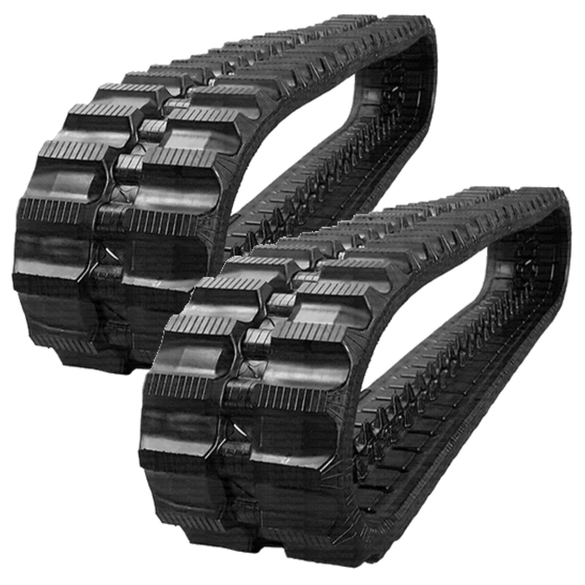 2 Rubber Tracks Fits Gehl CTL60 320X86X52 13" Wide Straight Bar Tread ...
