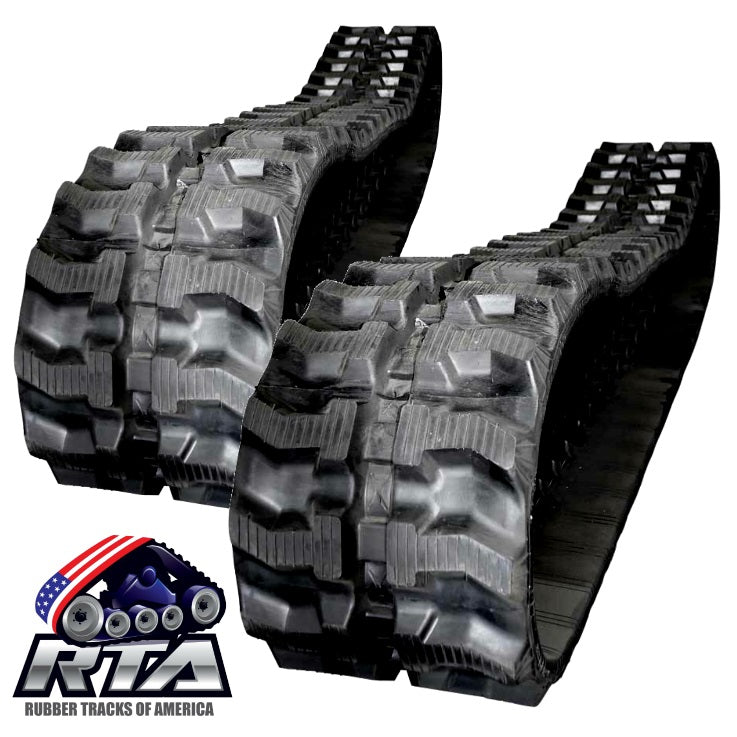 2 Rubber Tracks - Hitachi EX15 EX15-1 EX15-2 EX16 SH15-2 230X48X62 Fre ...