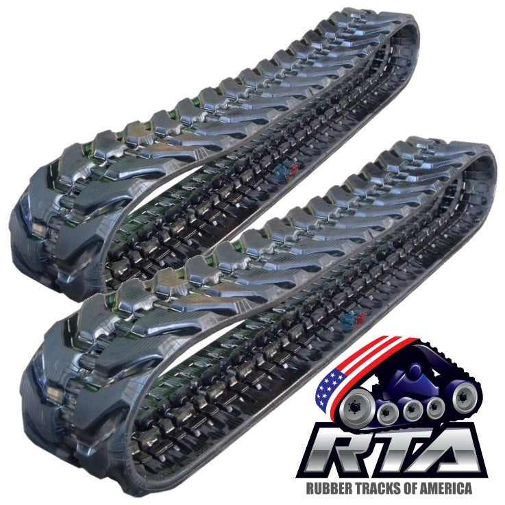 2 Rubber Tracks - Fits Hitachi EX60-5 EX80 450X81X74 – Rubber Tracks of ...