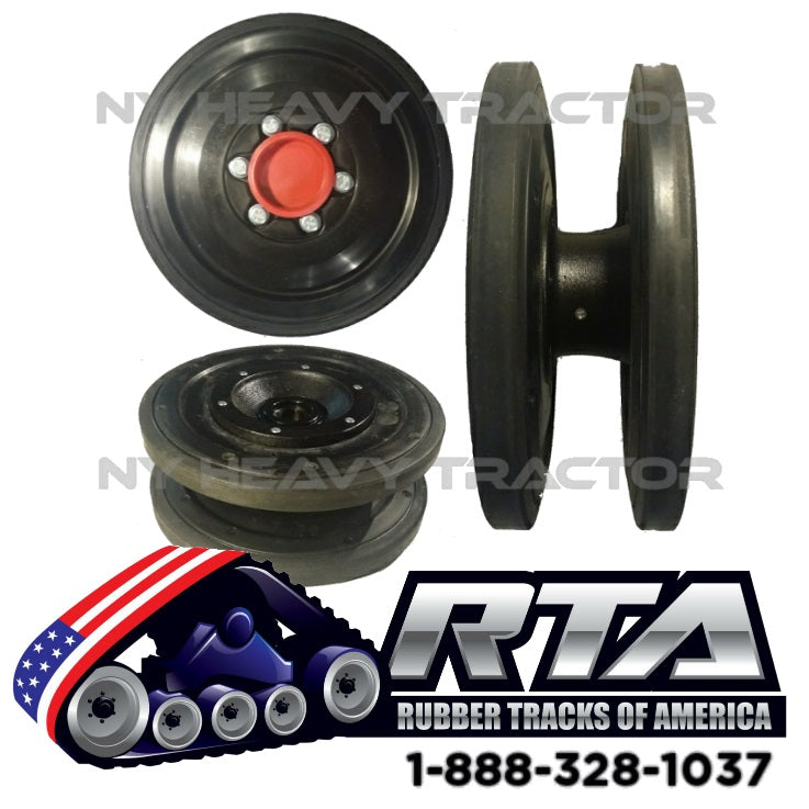 15" Rubber Idler Group Fits CAT 277C 277C2 277D 372-5765 – Rubber ...