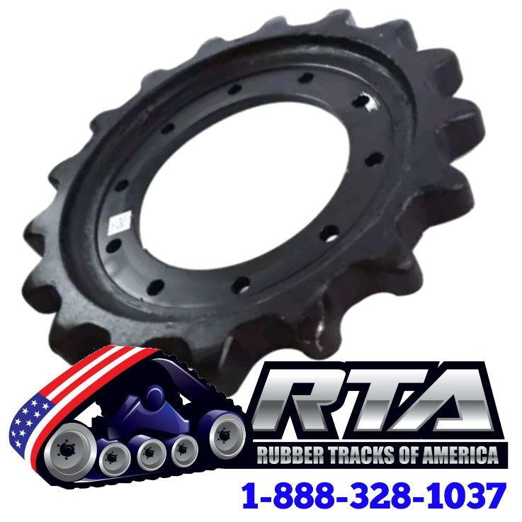 Sprocket Fits John Deere CT323D 323D 17 Teeth 10 Bolt Holes – Rubber ...