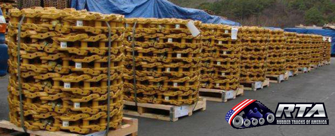 Two 37 Link Dry Track Chains - Fits Komatsu D38E-1 Dozer IN3454/37 Fre ...